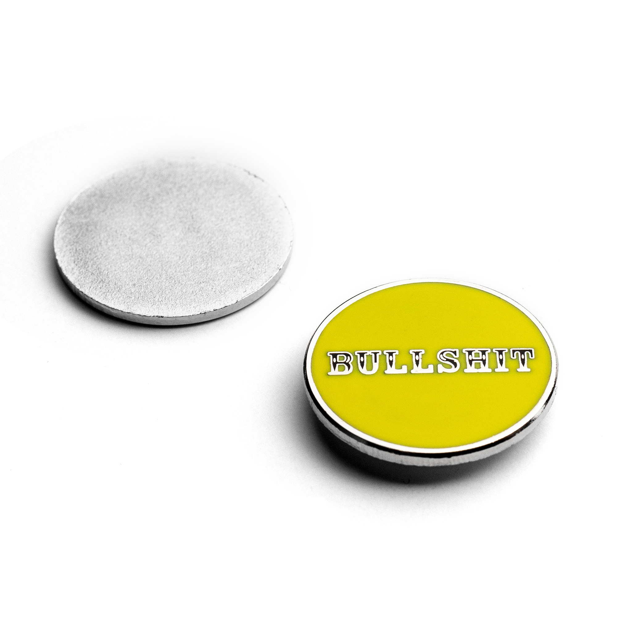 Official Double-Sided 'Bullshit' Lapel Button | Klipsch